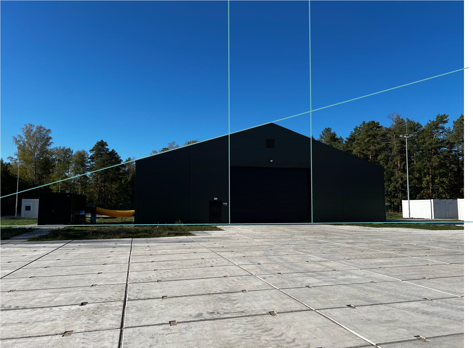 Hangar militari, capannoni militari a due falde | Pol Plan